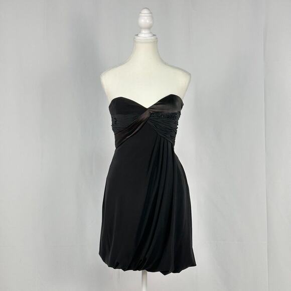 Cassandra Stone | Dresses | Cassandra Stone Black Mini Dress Strapless ...